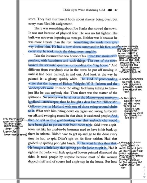 Annotated Passages Marxist Lens