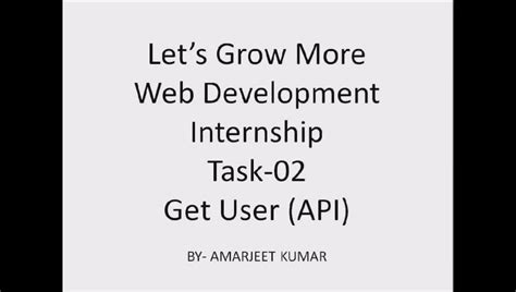 Video Amarjeet Kumar On Linkedin Task2 Webdeveloper Intern