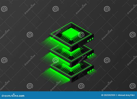 Quantum Computer Large Data Processing Server Room Artificial