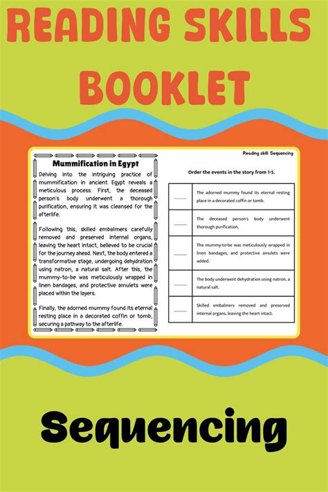 Reading Skills Booklet 70 Passages With Answer Key Reading Skills