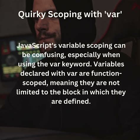 quirky scoping with var javascript shorts javascript