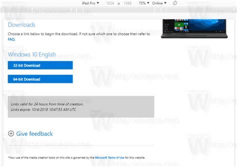 Updated ISO Images For Windows 10 Version 1809