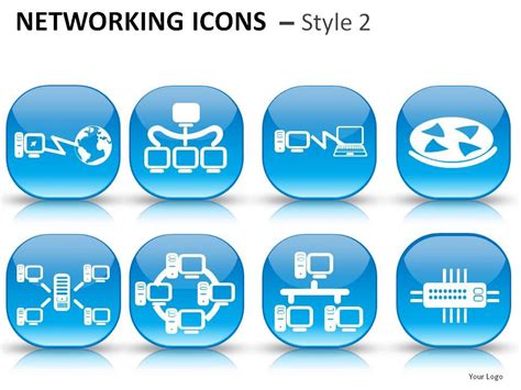 Networking Icons Style 2 Powerpoint Presentation Slides Powerpoint