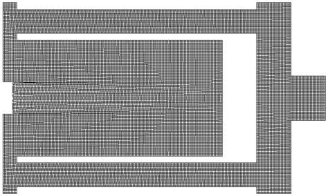 The Mesh Structure Of The Geometry 1 Download Scientific Diagram