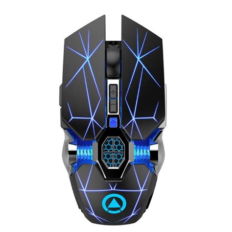 LED Wireless Mouse Rechargeable Mechanical Silent Mouse Mute Backlit Ergonomic Cordless Mouse