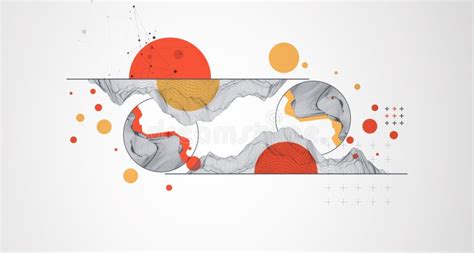 Trendy Abstract Wireframe Background Modern Science Or Technology Art Elements Surface