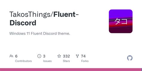 issues · takosthings fluent discord · github