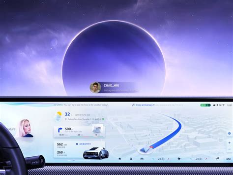 Hmi Digital Screen Design For Automotive Dashboard