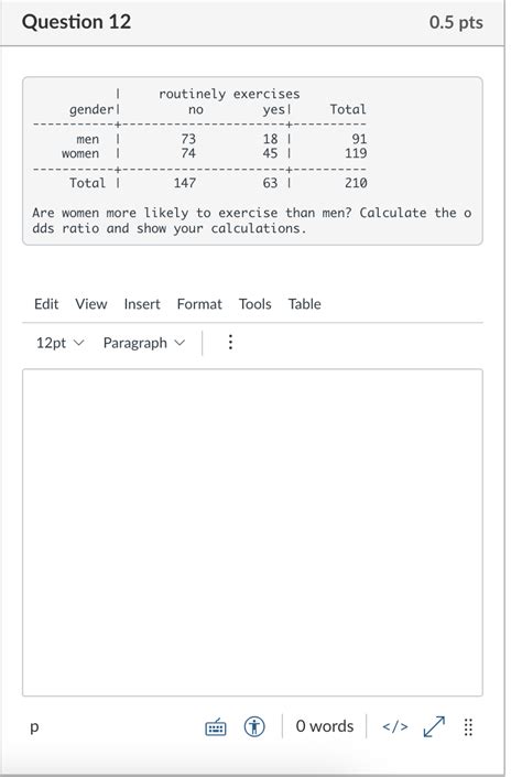 Solved Question Pts Routinely Exercises No Yes Chegg Com