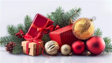 Collection Of Christmas Objects Stock Illustration Illustration Of