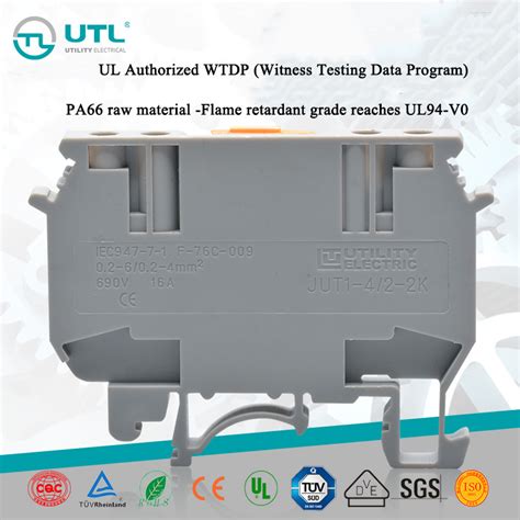 Switch Terminal Block 4mm2 Phoenix Uk4 Feed Through Terminal Block Jut1 4 2 2k Feed Through