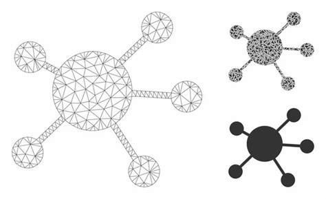 Smile Connections Vector Mesh Network Model And Triangle Mosaic Icon ⬇ Vector Image By © Ahasoft