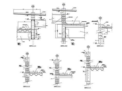 Sectional Detail Of Column 2d View Cad Construction Block Autocad File
