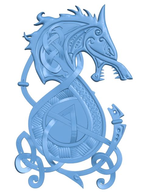 Symbolic Pattern Of The Wolf 3d Model Vector Files