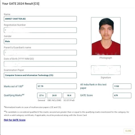 Aniket Chatterjee On Linkedin Gate24 Results 10 Comments