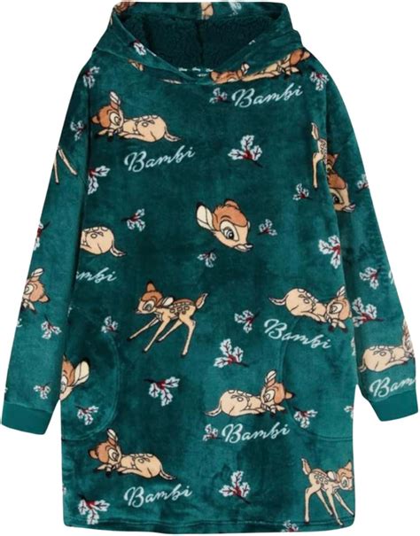 Bambi Ladies Snuddie A Snuggly Oversized Hoodie With Pockets Size Ml