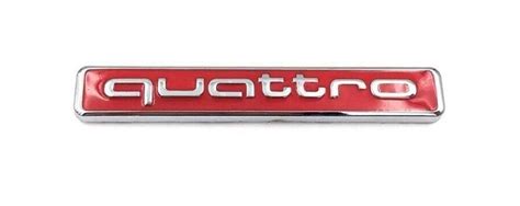 Audi Quattro Badge Red Etsy