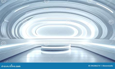 Futuristic 3d Renders Design Animations In Space Futurist Interi Stock