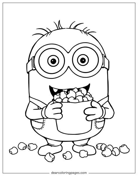 Dibujos Para Colorear De Minion 24 Diseños Gratuitos