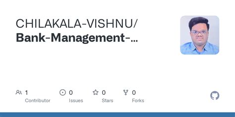 Github Chilakala Vishnu Bank Management System