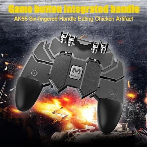 Ak66 Six Finger Mobile Game Controller Button Joystick Gamepad Trigger