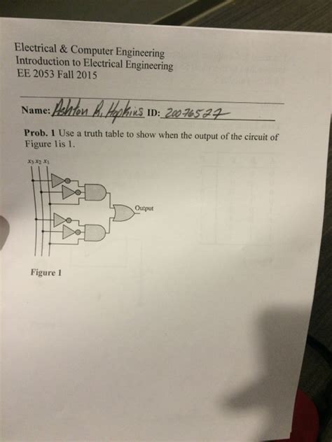 Solved Use A Truth Table To Show When The Output Of The Chegg Com