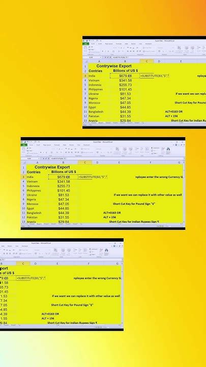 substitute formula how to use it excel excelformula mexcel