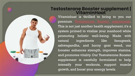 Ppt Testosterone Booster Supplementvitaminhaat Powerpoint
