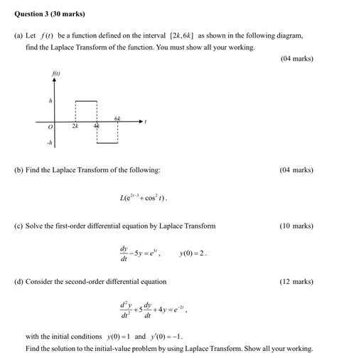 Solved Question Marks A Let F T Be A Function Chegg