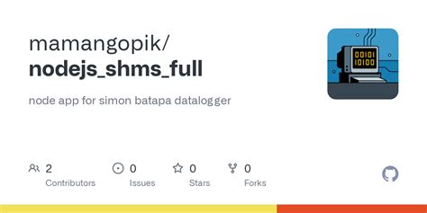 Github Mamangopiknodejsshmsfull Node App For Simon Batapa Datalogger
