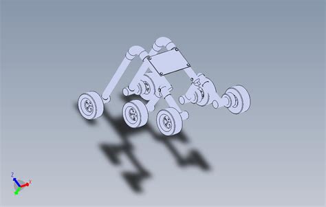基于摇杆机器人的军事机器人 Solidworks 2016 模型图纸免费下载 懒石网