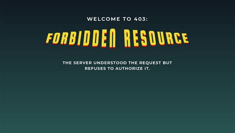 403 Forbidden Html Templates