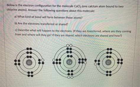 Solved Below Is The Electron Configuration For The Molecule