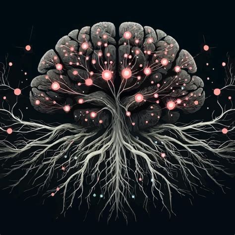 Premium Vector Brain As Tree Roots And Branches Vector