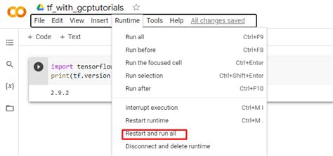 TensorFlow TF With Google Colab Gcptutorials