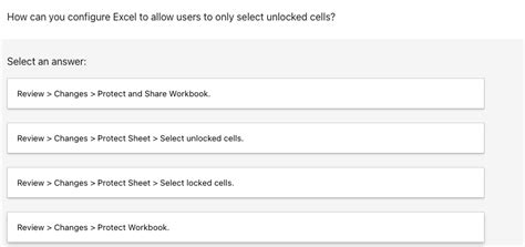 Solved How Can You Configure Excel To Allow Users To Only