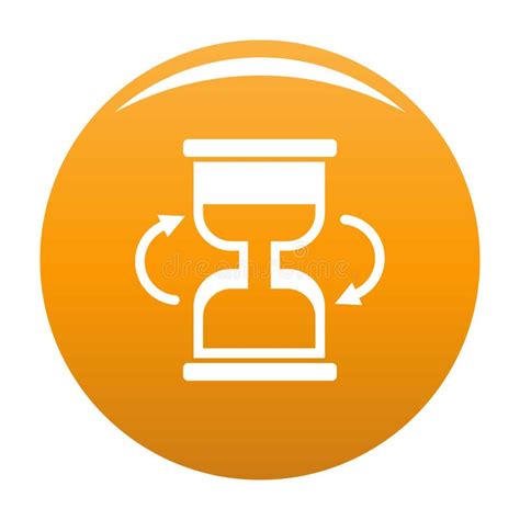 Cursor Loading Icon Vector Orange Stock Vector Illustration Of