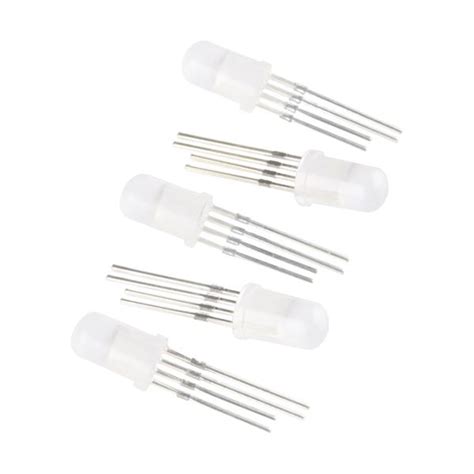 Led Rgb Addressable Pth 5mm Diffused 5 Pack Opencircuit