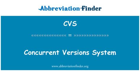 cvs definición sistema de versiones concurrentes concurrent versions