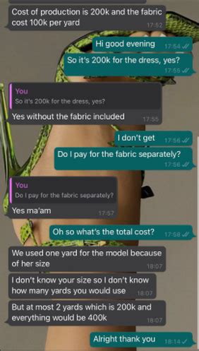 Twitter User Shocked After A Fashion Designer Told Her The Cost To Make One Of Her Designs