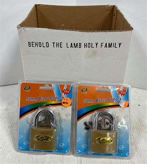 10 50mm Brass Padlocks Nip Albrecht Auction Service