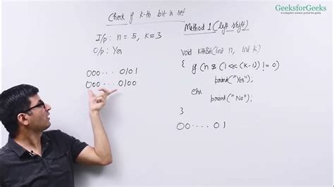 06 How To Check Kth Bit Is Set Or Not Bitwise Data Structures