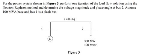 Solved For The Power System Shown In Figure 3 ﻿perform One