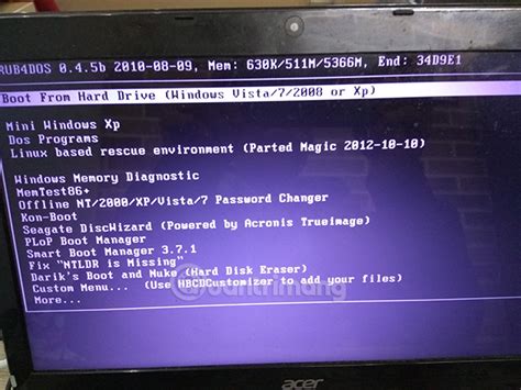 Instructions For Creating USB Boot With Hiren S BootCD