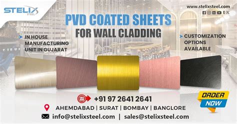Pvd Coated Sheets For Wall Cladding In Delhi Stelix Steel