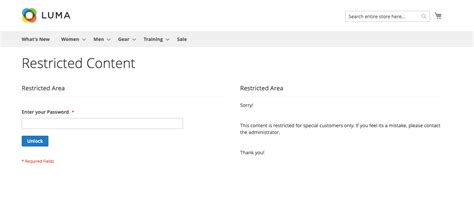 Magento 2 Password Protected Products Categories And Pages Extension