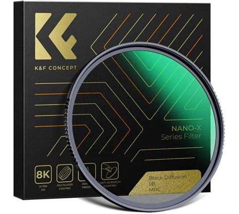 Kandf Concept 55mm Black Mist Diffusion Effect Filter 1 8 Nano X Series Kf01 1487 Camera Filter