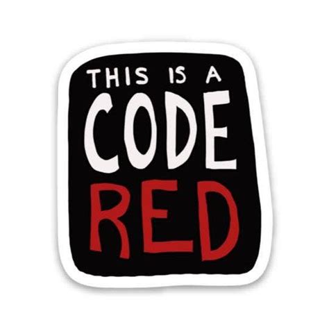 This Is A Code Red Sticker Stranger Things Edition Stranger Things