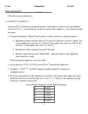 CS Assignment Fall Pdf Assignment CS Write Your Name Here Fall Calculate