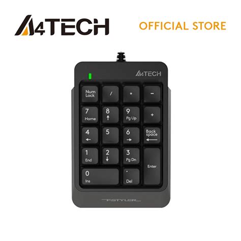 A Tech FK Fstyler Sleek Round Square Keycaps High Elasticity Wired Silicon Numeric Keypad